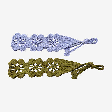 Click here for Arizona Blue & Green Crochet 2-pc. Headband  One S... prices