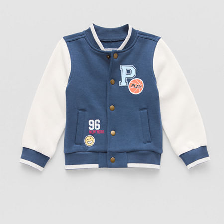 Click here for Okie Dokie Boys Fleece Midweight Varsity Jacket  5... prices