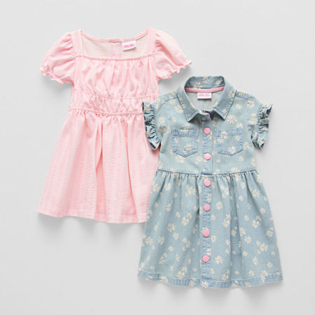 Click here for Little Lass Toddler Girls Cap Sleeve Floral Dress... prices