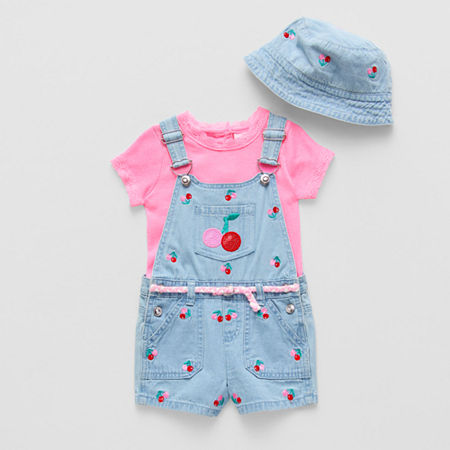 Click here for Little Lass Toddler Girls 3-pc. Shortall Set  4t... prices