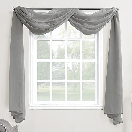 Click here for No. 918 Emily Sheer Voile Window Scarf Valance  On... prices