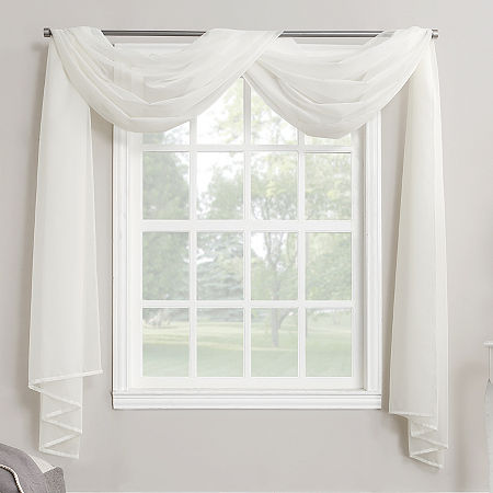 Click here for No. 918 Emily Sheer Voile Window Scarf Valance  On... prices