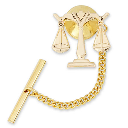 Click here for Scales of Justice Gold-Plated Tie Tack  One Size... prices