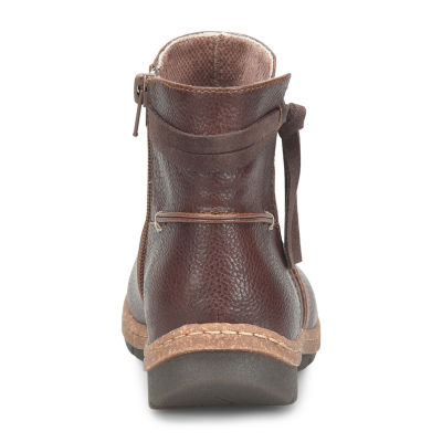 BOC by Born Womens Addi Flat Heel Booties, Color: Dark Brown - JCPenney