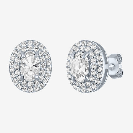 Click here for Lab Created White Sapphire Sterling Silver 10.2mm... prices