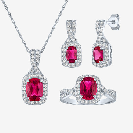Click here for Gemstone Sterling Silver 3-pc. Jewelry Set  8  Rub... prices