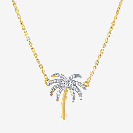 Click here for Palm Tree (G-H / I1-I2) Womens 1/10 CT. T.W. Lab G... prices
