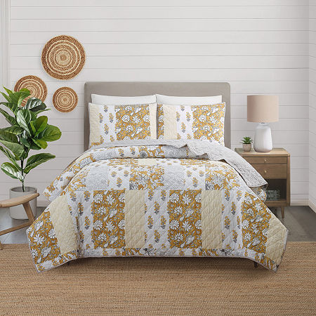 Click here for Modern Heirloom Saffron 3-pc. Quilt Set  One Size... prices