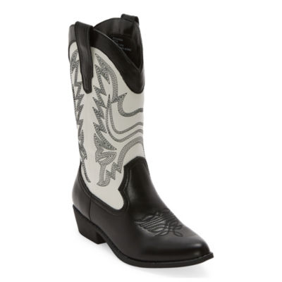 Arizona Jean Co Womens Maybrook Block Heel Cowboy Boots - JCPenney