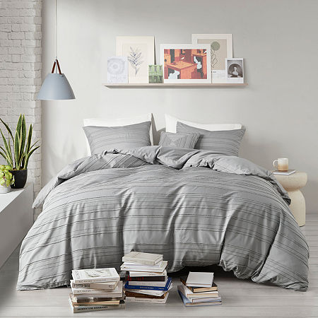 Intelligent Design Oliver 3-Pc. Duvet Cover Set  Twin/Twin Xl - Gray