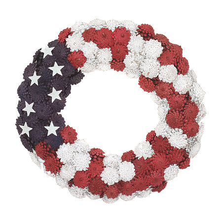 Click here for National Tree Co. 18in Patriotic Flag Wreath  One... prices
