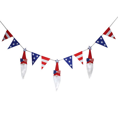 Click here for National Tree Co. 6ft Patriotic Flag Red Gnome Chr... prices