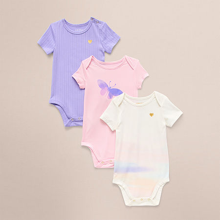 Click here for Proudly Baby Girls Round Neck Short Sleeve 3-pc. B... prices