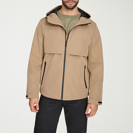 Dockers Mens Hooded Rain Jacket - True Khaki