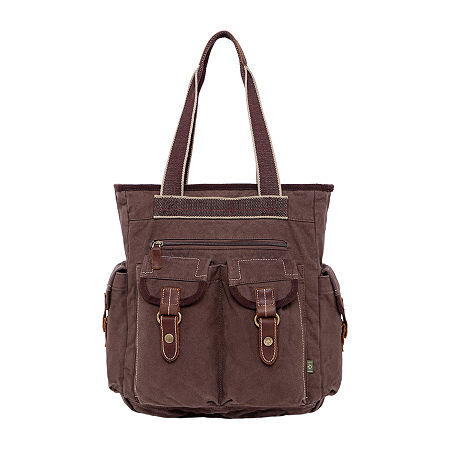 Click here for Tsd Brand Atona Utility Canvas Tote Bag - Brown prices