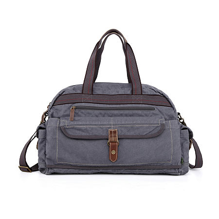 Click here for Tsd Brand Atona Canvas Weekender Handbag - Grey prices