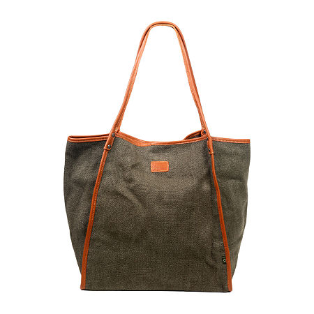 Click here for TSD Brand Pine Hill Tote Bag  One Size  Green prices