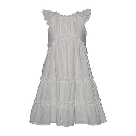 Click here for Bonnie Jean Girls Sleeveless Flutter A-Line Dress... prices
