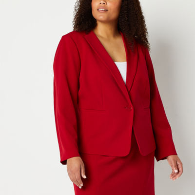 Black Label by Evan-Picone-Plus Suit Jacket, Color: Crimson - JCPenney