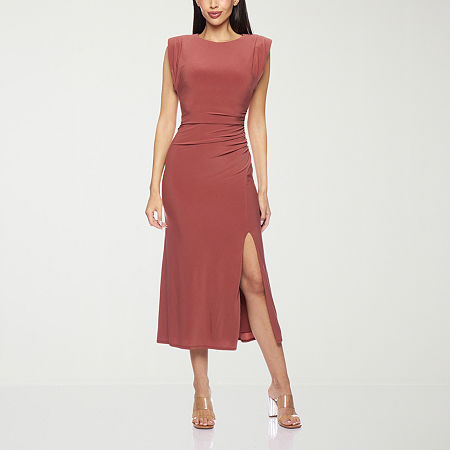 Click here for Premier Amour Womens Sleeveless Midi Sheath Dress... prices