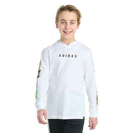 Click here for adidas Big Kid Boys Hooded Long Sleeve Regular Fit... prices