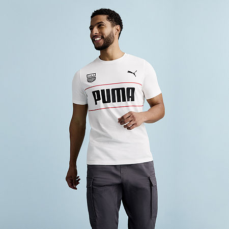 Click here for PUMA Mens Crew Neck Short Sleeve Regular Fit Graph... prices