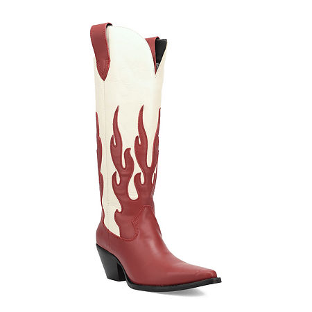 Click here for Dingo Womens Burnin Love Leather Boot - Red prices