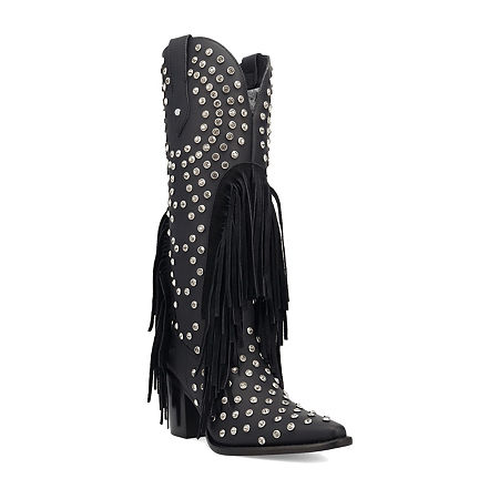Click here for Dingo Womens Show Pony Leather Boot - Black prices