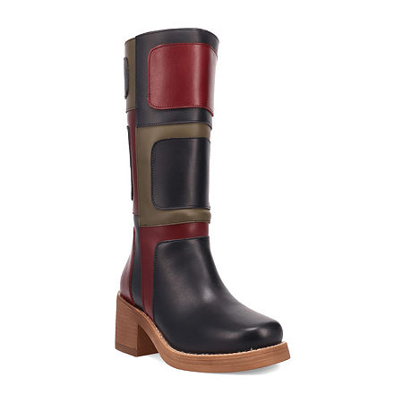 Click here for Dingo Womens Patches Leather Boot - Black prices