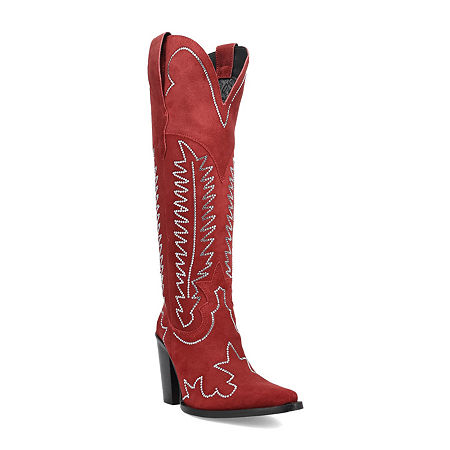 Click here for Dingo Womens Double Take Suede Leather Boot - Red prices