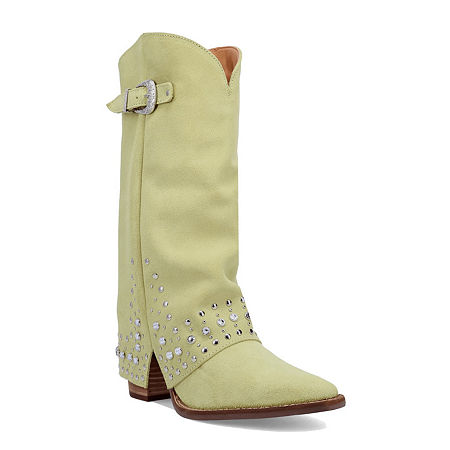 Click here for Dingo Womens Howdy Honey Suede Leather Boot - Lime prices