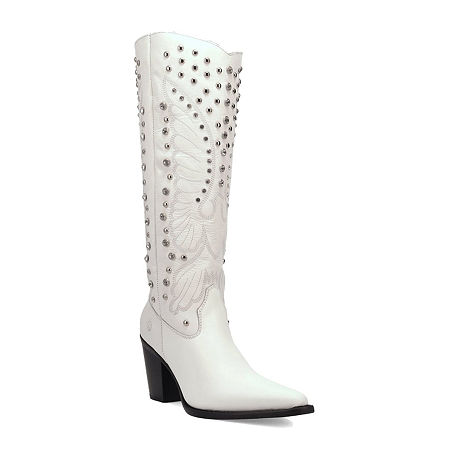 Click here for Dingo Womens Diamonds Forever Leather Boot - White prices