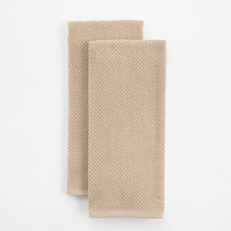 Click here for Cooks Solid 2-pc. Kitchen Towel Set  One Size  Bei... prices