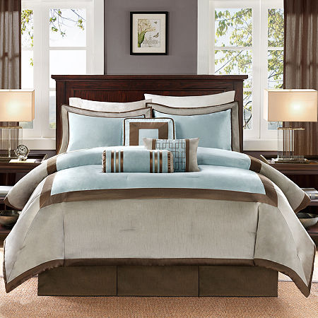 Madison Park Genevieve 7-Pc. Comforter Set  California King - Blue