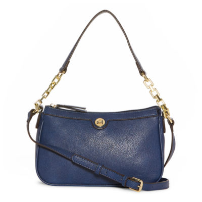 Liz Claiborne Frances Conv Crossbody Bag, Color: Navy - JCPenney