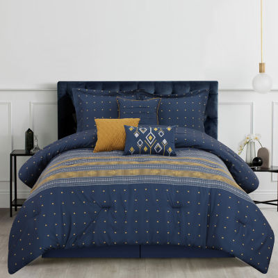 Stratford Park Conrad 7-pc. Geometric Midweight Comforter Set, Color ...