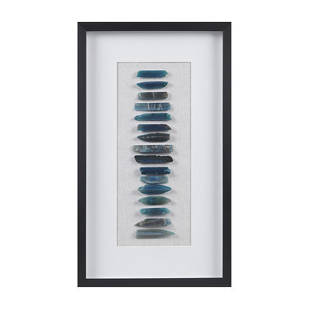 Click here for INK+IVY Cerulean Stones Agate Framed Shadow Box Ar... prices