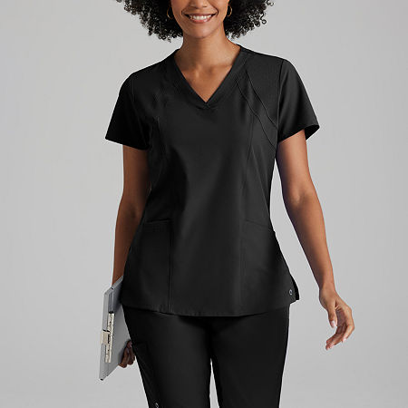 Click here for Barco One 5105 Racer 4-Pocket Womens V Neck Short... prices