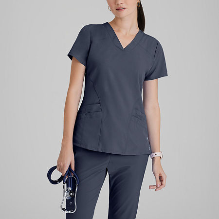 Click here for Barco One 5106 Pulse 5-Pocket Womens V Neck Short... prices