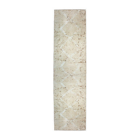 Closeout! Km Home Davide 1230 22 x 77 Runner Area Rug - Beige