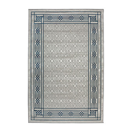 Closeout! Km Home Davide 1231 33 x 411 Area Rug - Blue