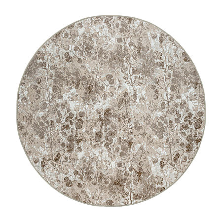 Click here for Radici Livigno Floral Indoor Round Area Rug  One S... prices