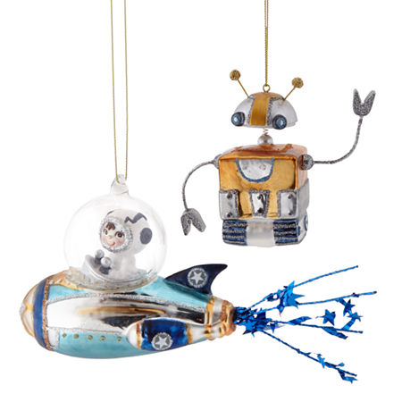 Click here for North Pole Trading Co. Robot And Space Ship Set 2-... prices