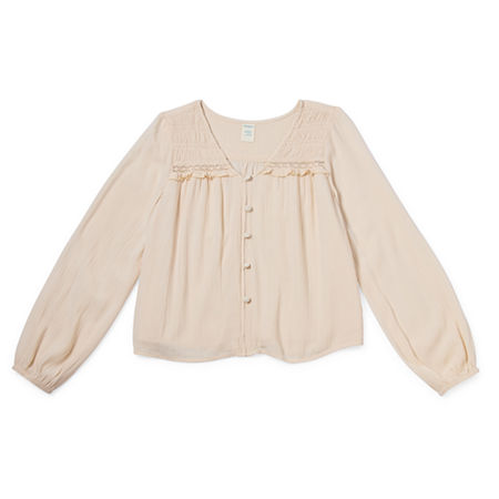Click here for Thereabouts Little & Big Kid Girls V Neck Long Sle... prices