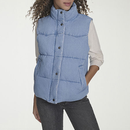 Click here for Levis Womens Denim Midweight Puffer Vest  Medium... prices