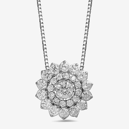 Click here for Womens 1 CT. T.W. Lab Grown White Diamond 10K Whit... prices