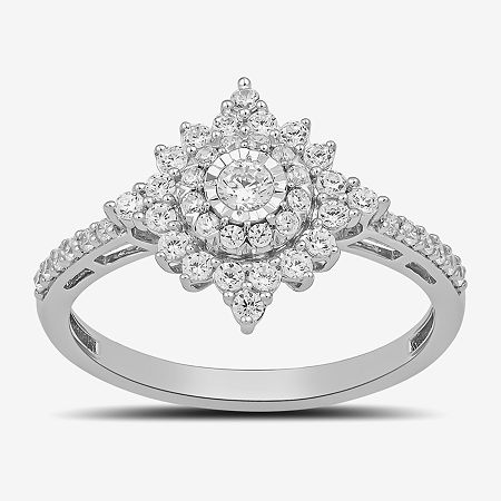 Click here for Womens 1/2 CT. T.W. Lab Grown White Diamond 10K Wh... prices