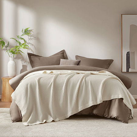 Click here for Madison Park Waffle Weave Cotton Blanket  Twin - I... prices