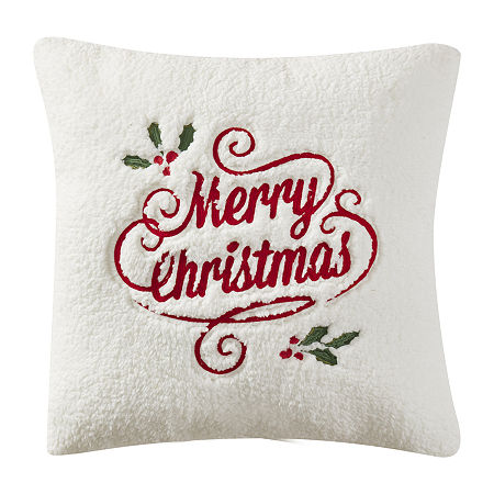Click here for J Queen New York Merry Christmas Holly Pillow Squa... prices