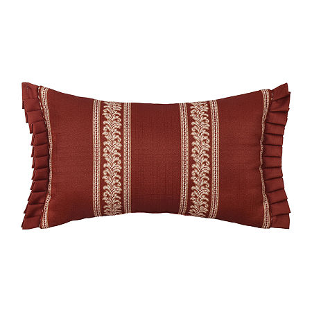 Royal Court Lazia Boudoir Decorative Pillow  12 x 20 - Red